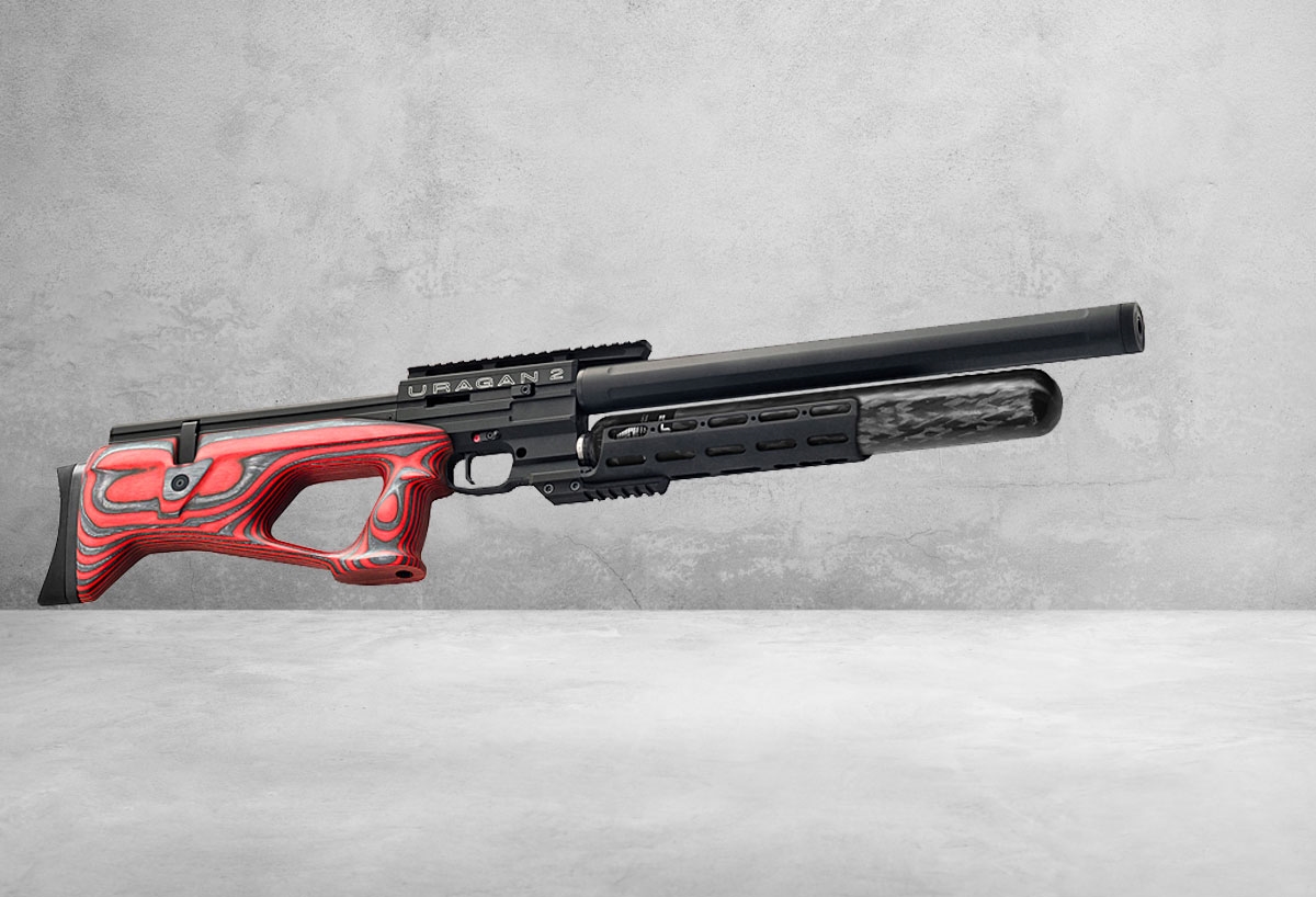 Airgun Technology Uragan 2 600 Red Laminate | Gunpit.com